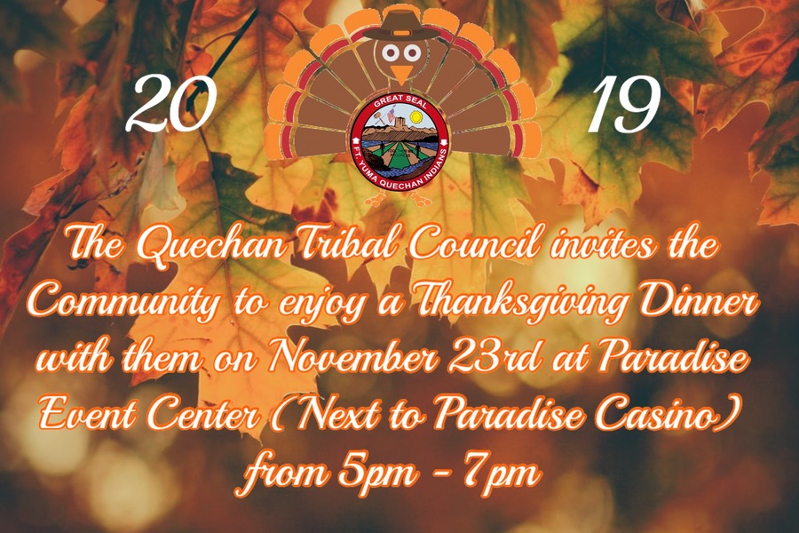 Community Thanksgiving Dinner 2019 - Fort Yuma Quechan Indian Tribe