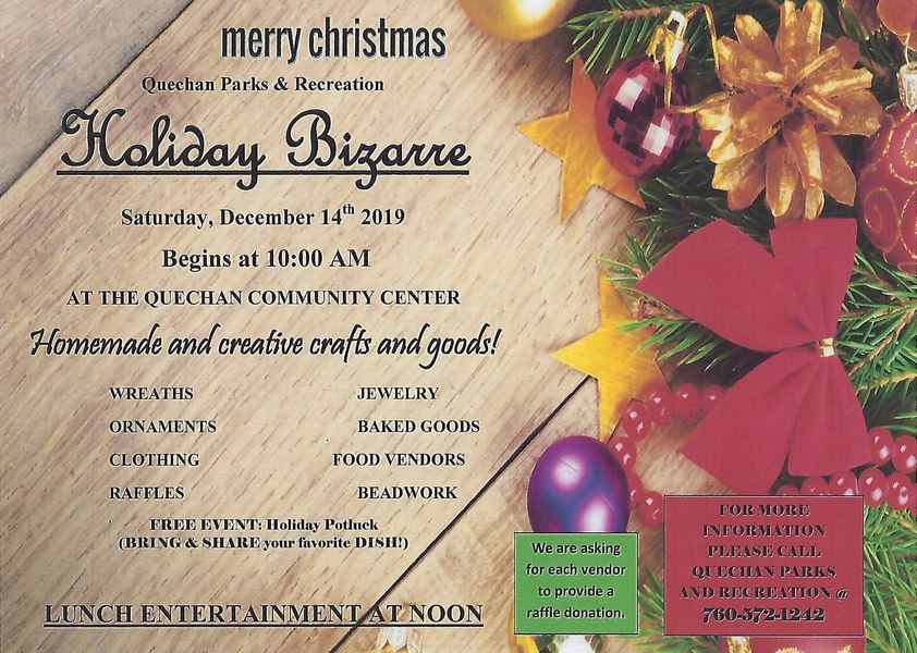 Holiday Bizarre - Fort Yuma Quechan Indian Tribe