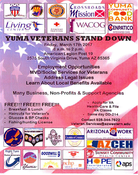 Yuma Veterans Stand Down - Fort Yuma Quechan Indian Tribe