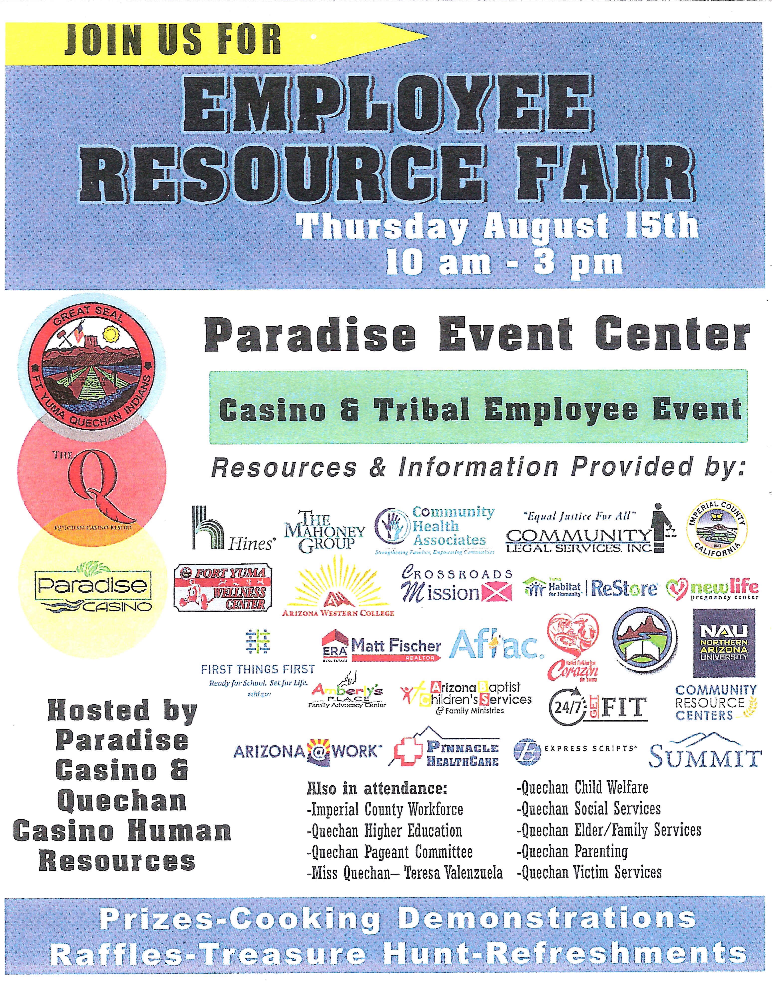 Employee Resource Fair - Fort Yuma Quechan Indian Tribe